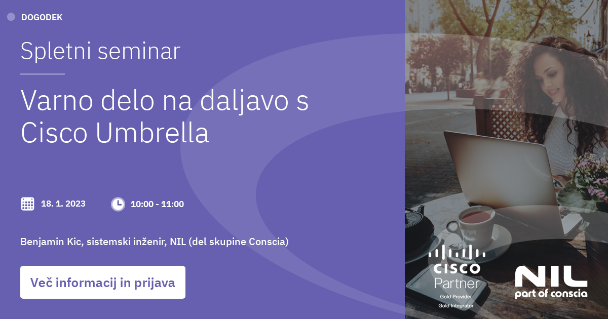 Varno delo na daljavo s Cisco Umbrella | NIL